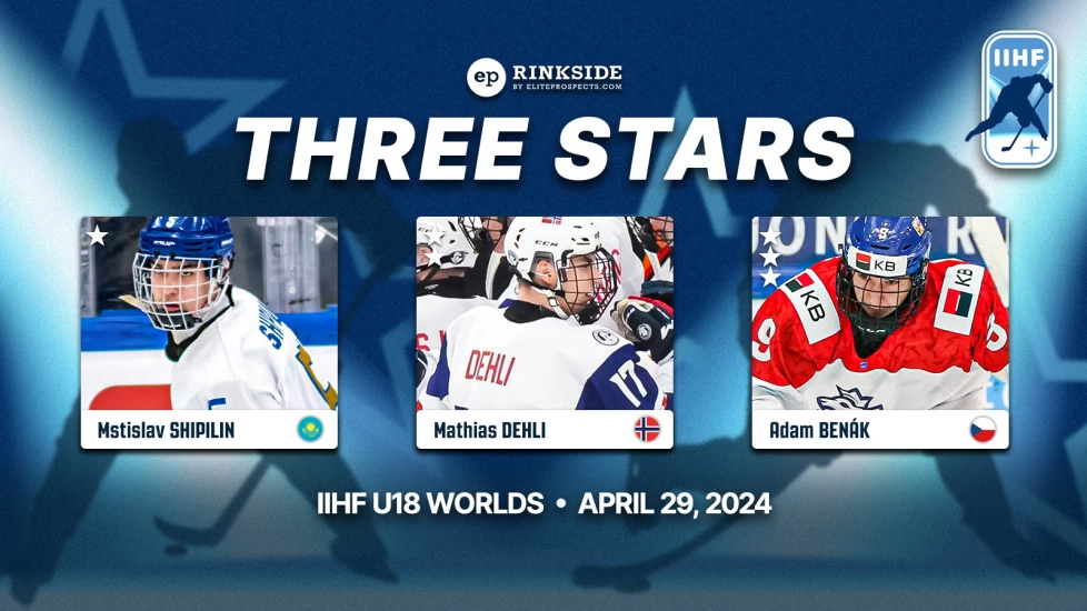 EP Rinkside's 3 Stars from Day 5 of the 2024 U18 World Hockey Championship